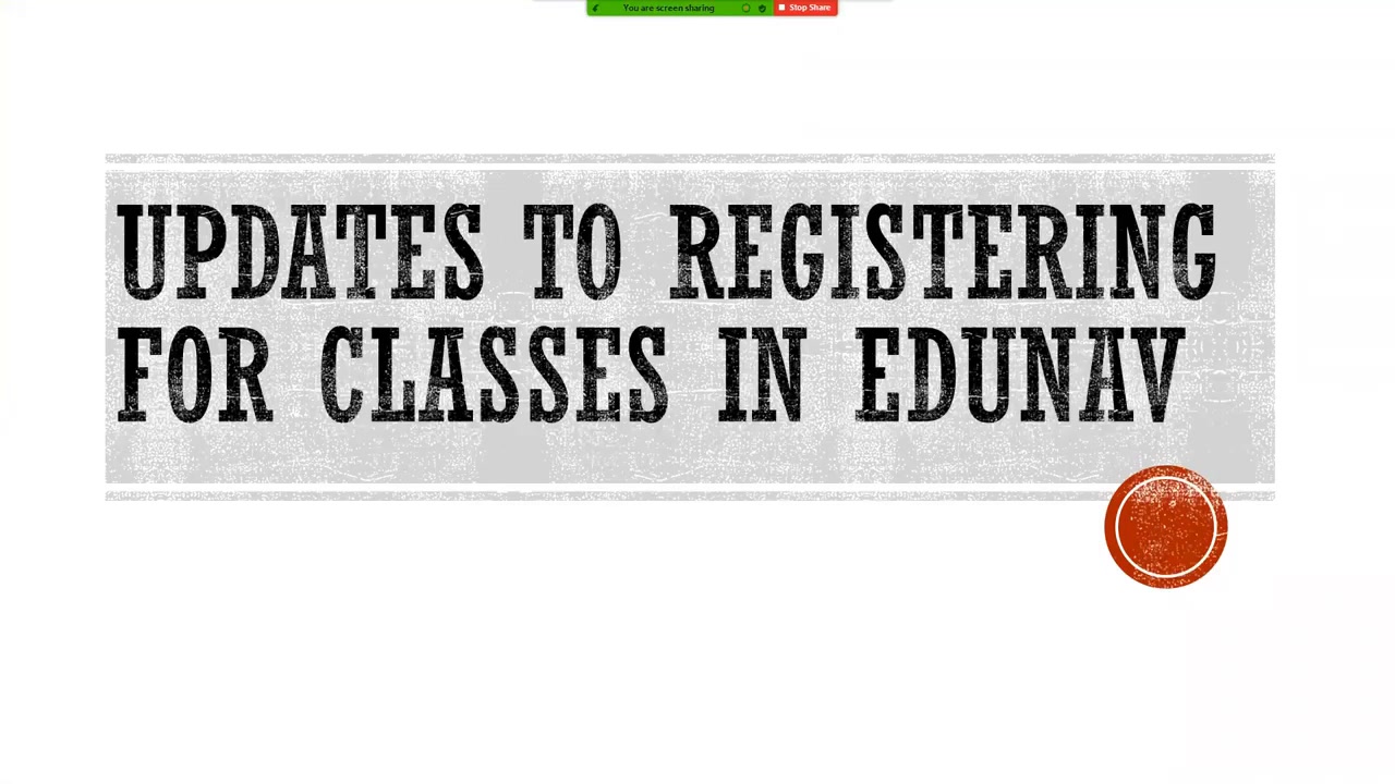 Updates to Registering for Classes in EduNav